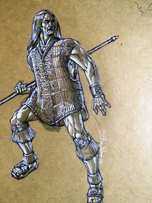 Douglas Campos Conquistador/Native Character Design
