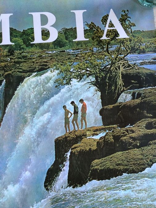 Original Vintage Zambia Travel Poster