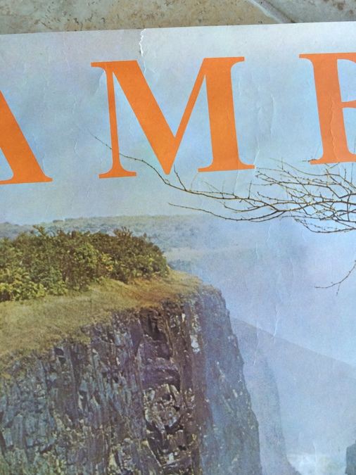 Original Vintage Zambia Travel Poster