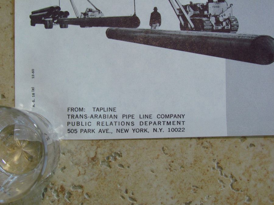 Tapline Trans-Arabian Pipe Line Company Poster