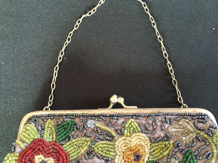 Pair Of Beaded Purses Made In India