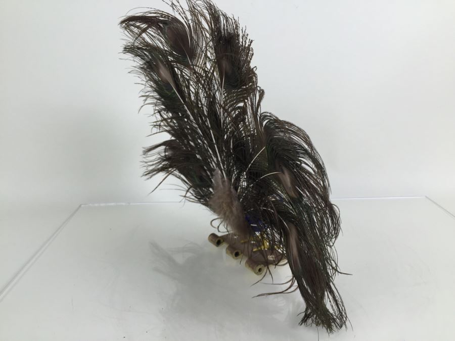Peacock Statue Feather Sculpture