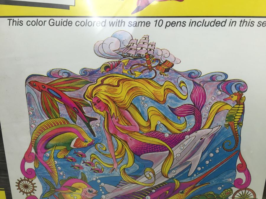 Fun Art Coloring Posters New Sealed Vintage 1976, 1977, 1978 Chapin ...