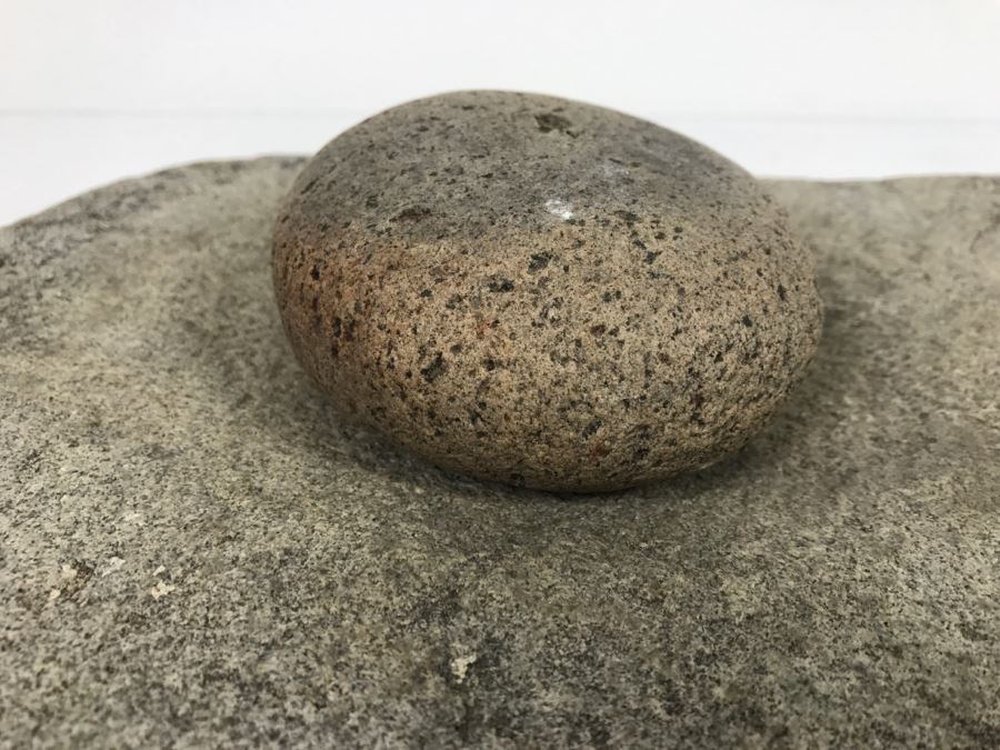 Native American Metate And Mano Grinding Stone