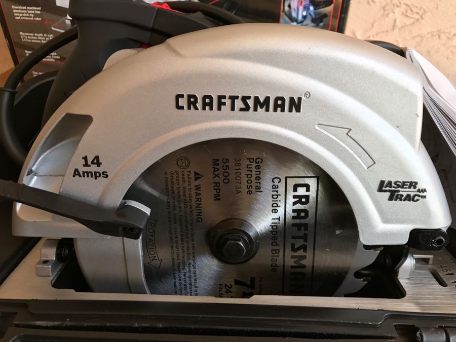 Craftsman 7 1 4 In Circular Saw With Laser Trac And Extra Blade Appears craftsman-7-1-4-in-circular-saw-with-laser-trac-and-extra-blade-appears