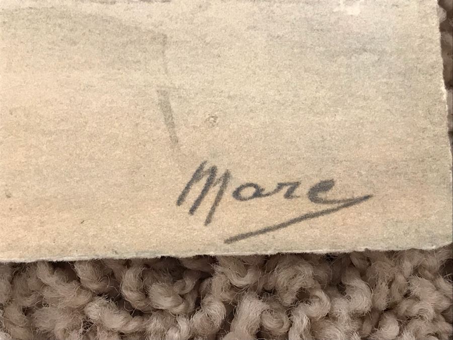 Vintage Original Watercolor Painting Cityscape Signed Marc?