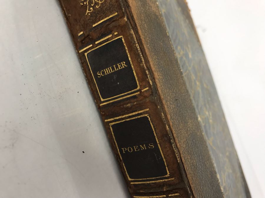 Limited Edition 1901 Book Poems By Friedrich Von Schiller