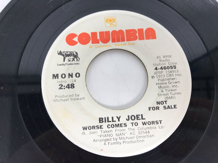 2 Billy Joel Demo Not For Sale 45RPM Vinyl Records A Matter Of Trust 2-billy-joel-demo-not-for-sale-45rpm-vinyl-records-a-matter-of-trust