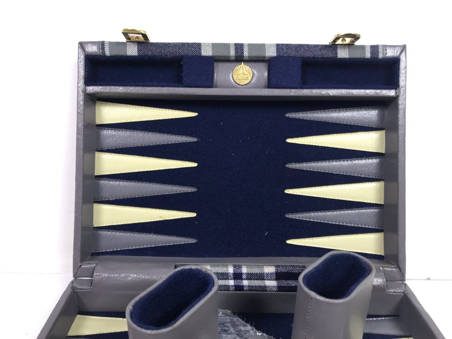 Vintage Travel Backgammon Set By Aries Of Beverly Hills