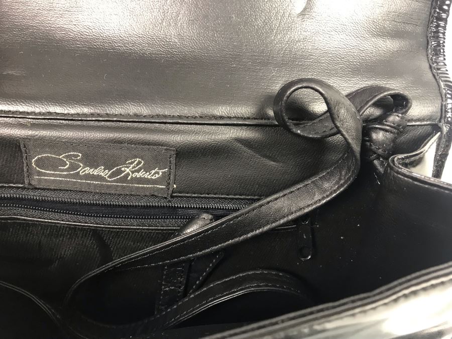 Sandra Roberts Eighties Style Clutch Handbag With Multiple Colored ...