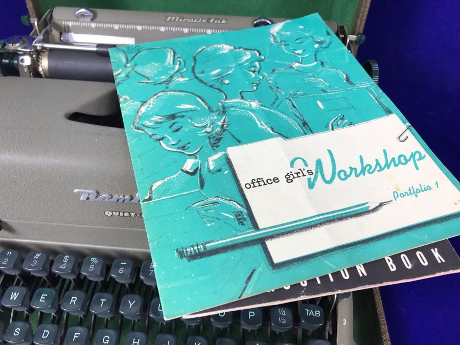 JUST ADDED - Vintage Remington Quiet-Riter Typewriter With Case And Manuals