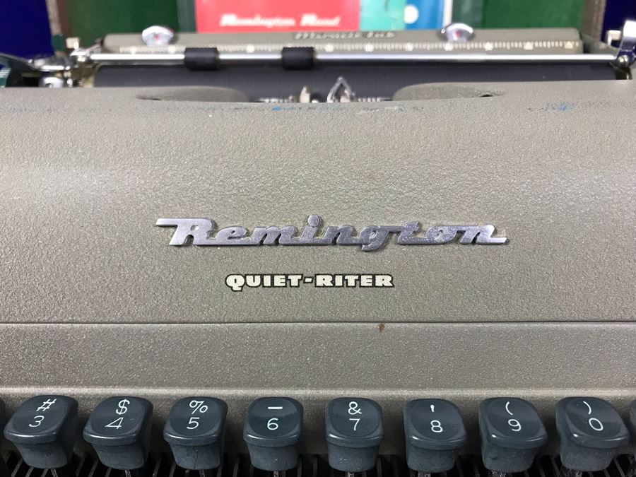 JUST ADDED - Vintage Remington Quiet-Riter Typewriter With Case And Manuals