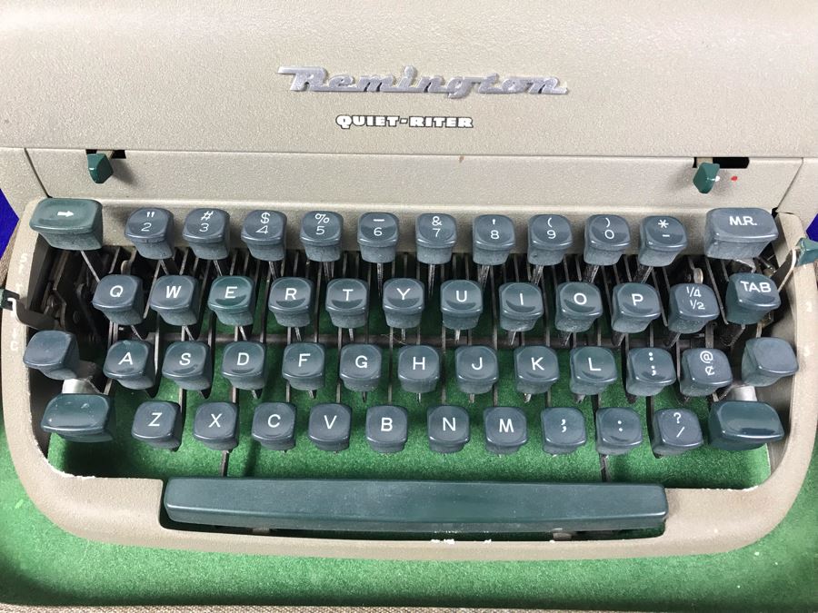 JUST ADDED - Vintage Remington Quiet-Riter Typewriter With Case And Manuals