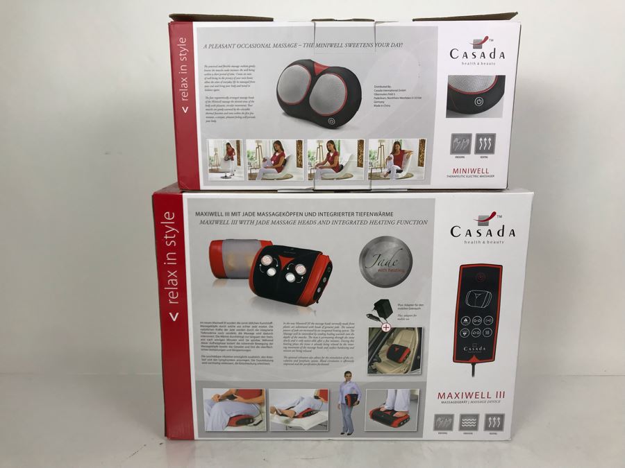 JUST ADDED - Casada Miniwell And Maxiwell III Massagers