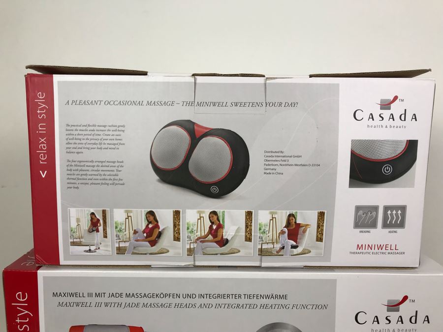 JUST ADDED - Casada Miniwell And Maxiwell III Massagers