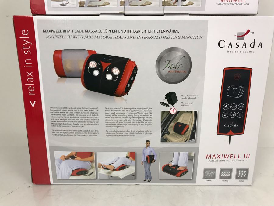 JUST ADDED - Casada Miniwell And Maxiwell III Massagers