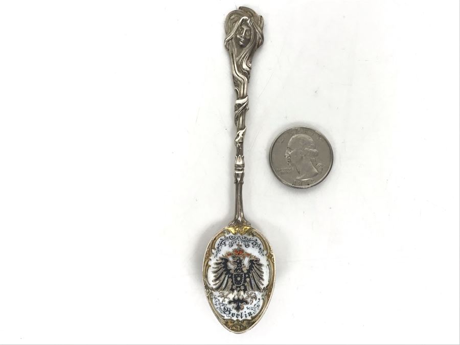JUST ADDED - Vintage 800 Silver Demitasse Spoon Berlin Germany 26g