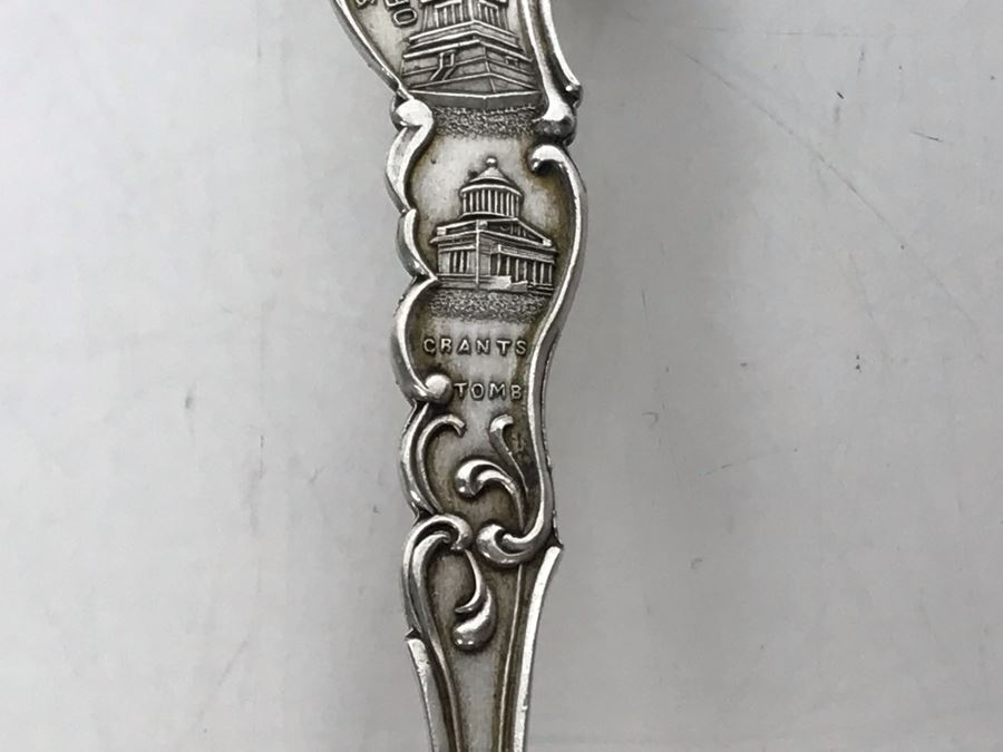 JUST ADDED - Eisenach Germany 800 Silver Tourist Spoon With Handpainted ...