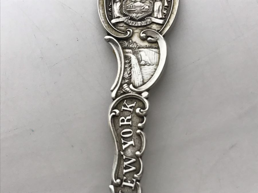 JUST ADDED - Eisenach Germany 800 Silver Tourist Spoon With Handpainted ...