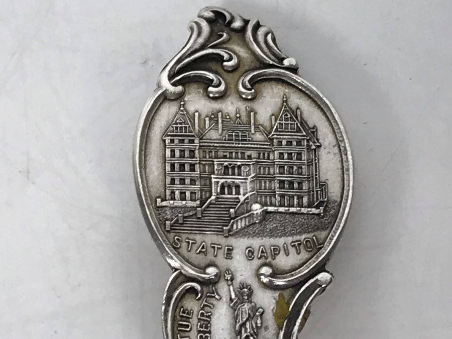 JUST ADDED - Eisenach Germany 800 Silver Tourist Spoon With Handpainted ...