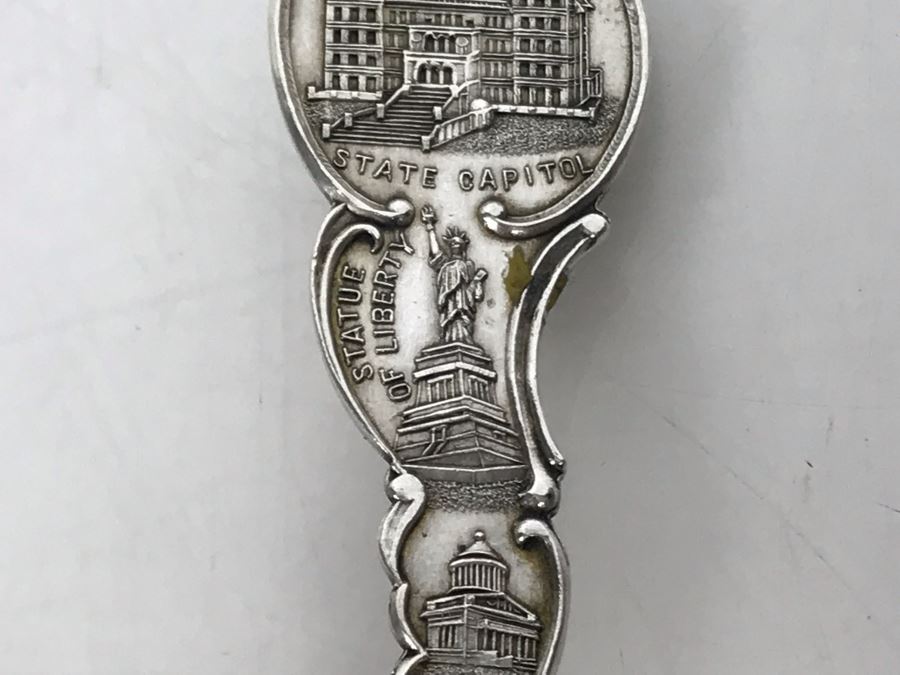 JUST ADDED - Eisenach Germany 800 Silver Tourist Spoon With Handpainted ...