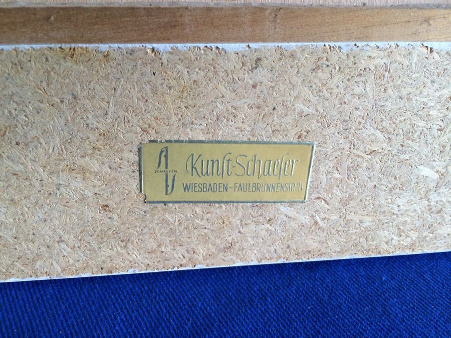 Original Floral Oil Painting (German?) - Artist Signature Illegible