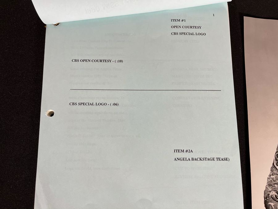 1990 Miss Universe Pageant Script, Signed Mona Grudt (Star Trek Actress ...