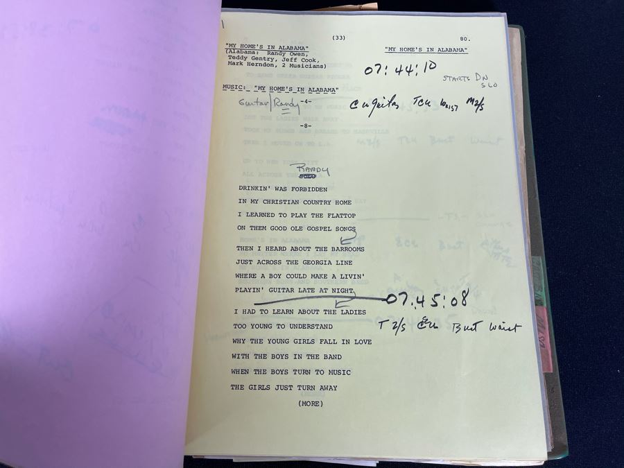 1984 First Draft TV Script To 'A Star Spangled Country Party' With Hank ...