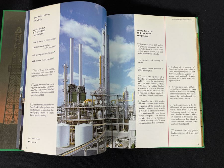 Vintage 1966 Hardcover Book Sinclair Oil Corporation: A Great Name In ...