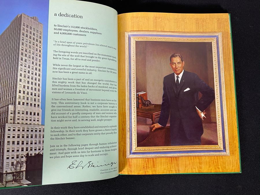 Vintage 1966 Hardcover Book Sinclair Oil Corporation: A Great Name In ...