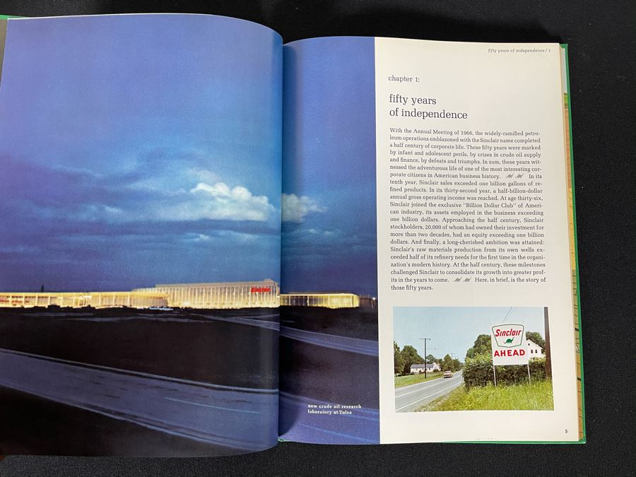 Vintage 1966 Hardcover Book Sinclair Oil Corporation: A Great Name In ...