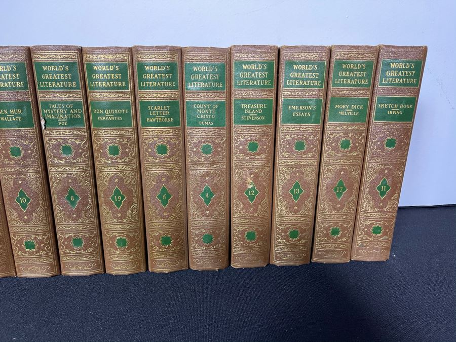 Vintage 1936 Set Of Books World's Greatest Literature By The Spencer Press