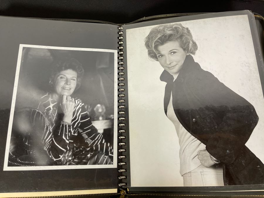 Cowhide Leather Resume Briefcase With Actress Carole Mathews Hollywood ...