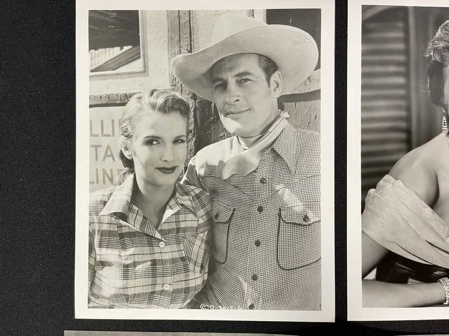 Pair Of Actress Carole Mathews Old Hollywood B&W Photographs And Later ...