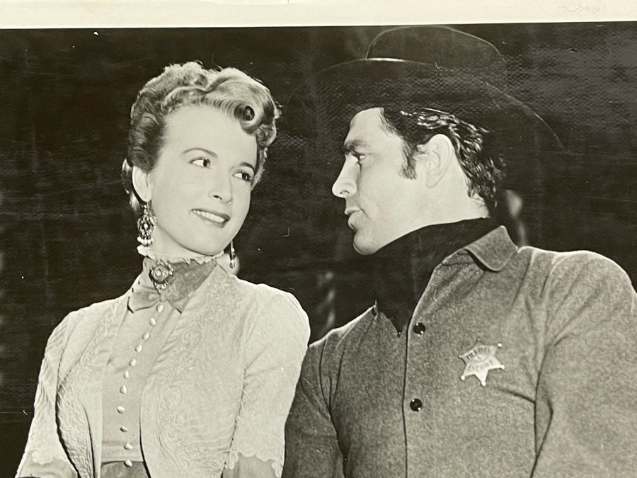 Actress Carole Mathews Old Hollywood B&W Photograph From Western Movie ...