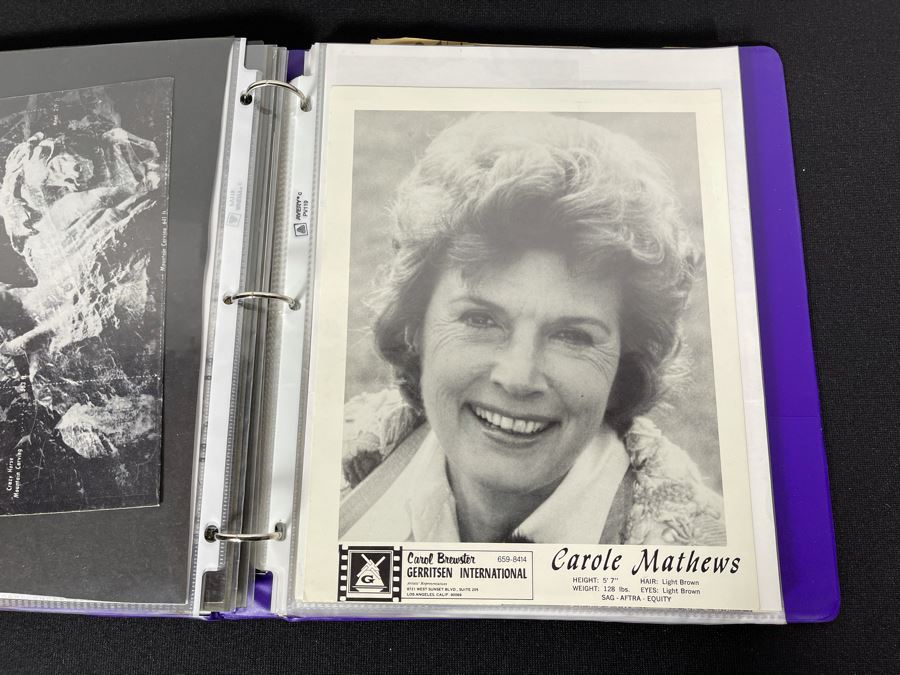 Actress Carole Mathews Old Hollywood Personal Scrapbook With Photos And ...