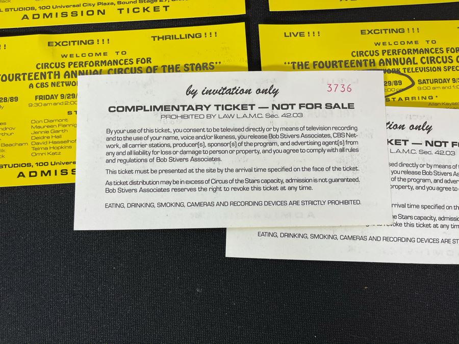 Tickets To NBC Studios Bob Hope Salutes The Super Bowl And The CBS TV ...