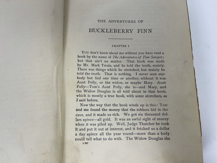 JUST ADDED - Antique 1896 Book The Adventures Of Huckleberry Finn (Tom ...