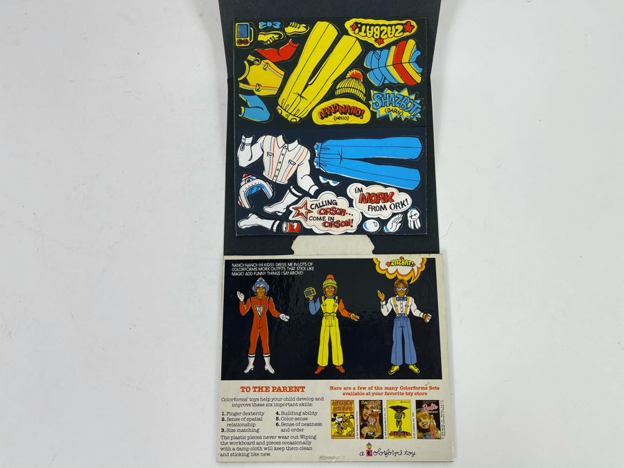 Vintage Unused Mork From Ork Colorforms Stand-Up Play Dress-Up Set Robin Williams