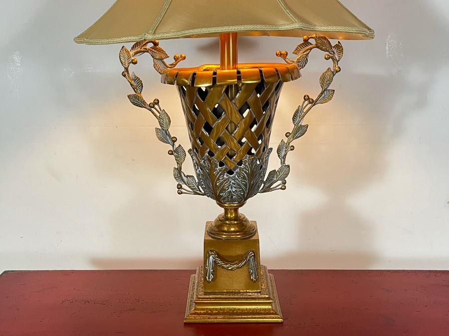 Frederick Cooper Copper Table Lamp 33H
