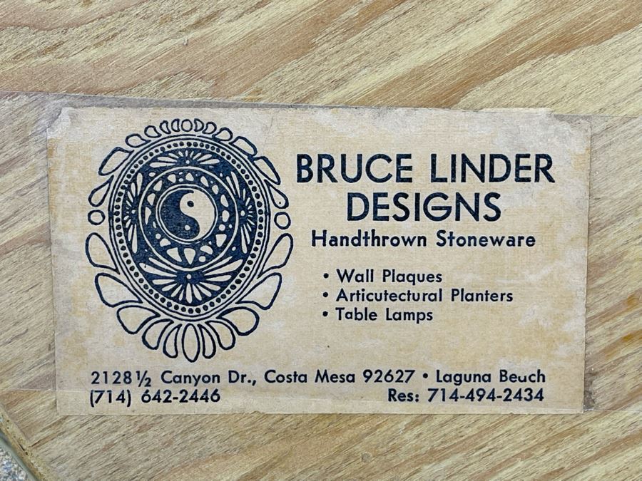 JUST ADDED - Large Bruce Linder Designs Handthrown Stoneware Wall ...