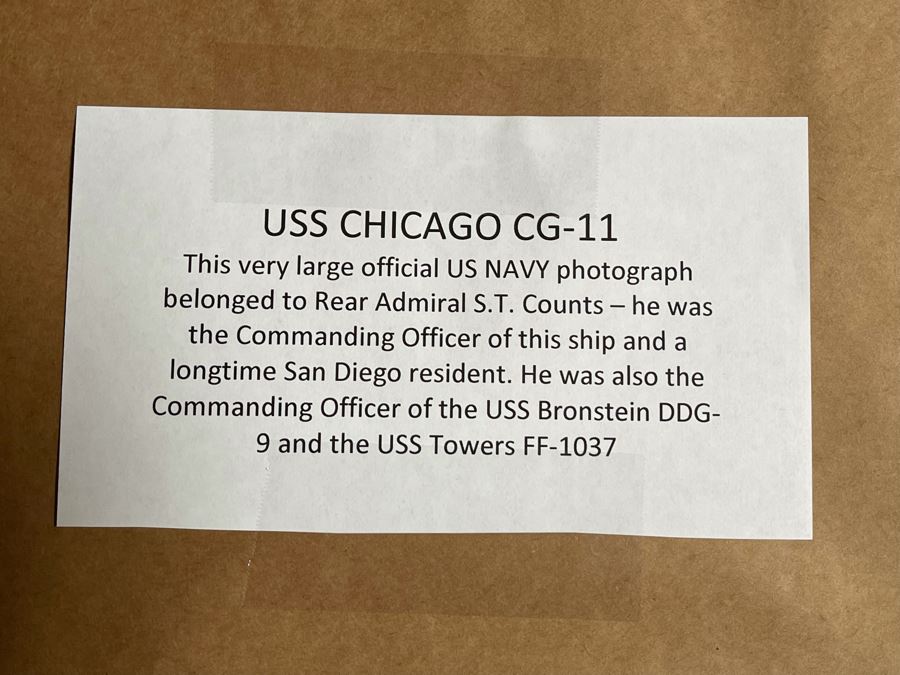 Original Photograph Of USS Chicago CG-11 Official US Navy Photo ...