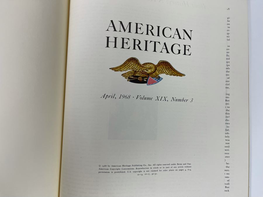 American Heritage April 1968 Book Featuring Article On Walt Disney