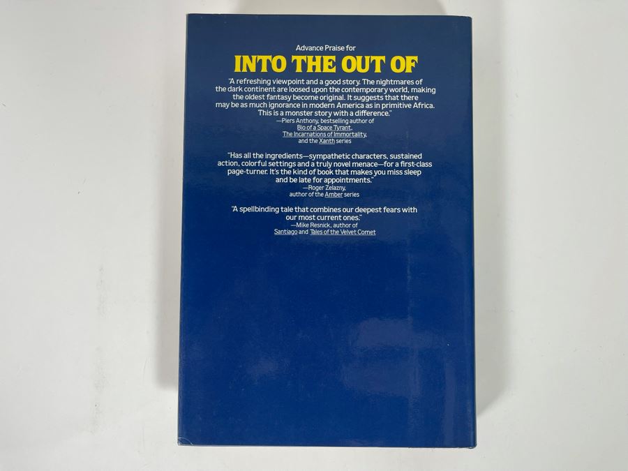 Signed First Printing Hardcover Book Into The Out Of By Alan Dean Foster signed-first-printing-hardcover-book-into-the-out-of-by-alan-dean-foster