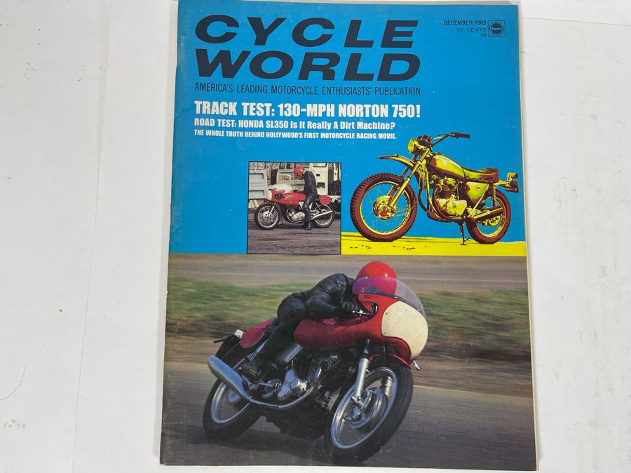 Vintage Cycle World Motorcycle Magazines 1968 & 1969 - See Photos