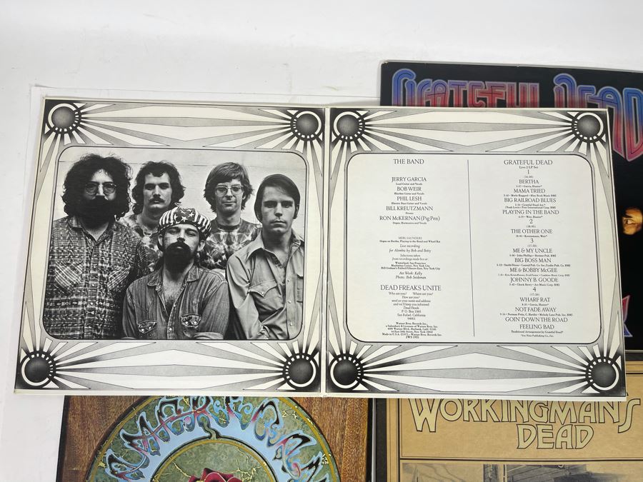 (4) Grateful Dead Vinyl Records