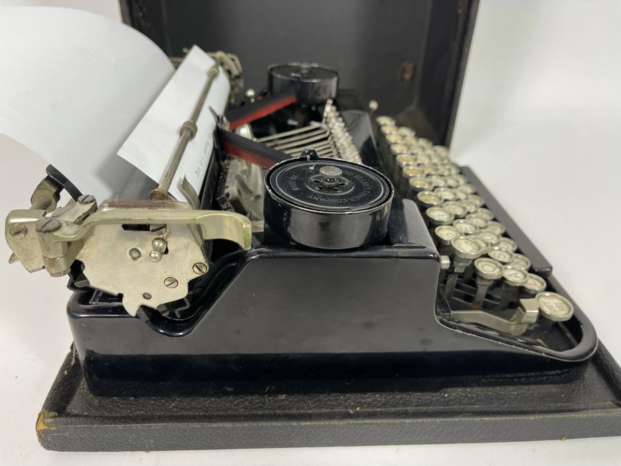 Vintage 1920s Underwood Standard Portable Typewriter With Case Working