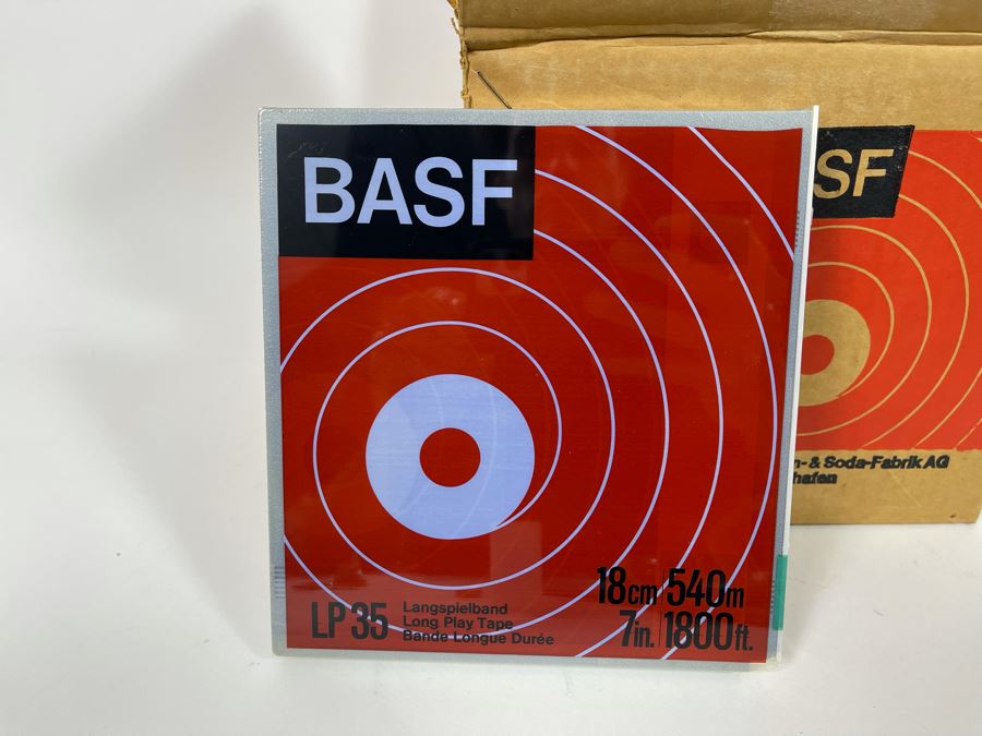 Sealed Set Of Ten BASF Reel To Reel Tapes LP 35