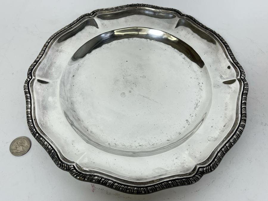 L. Maciel Sterling Silver 11' Plate Mexican 663g Melt Value $457