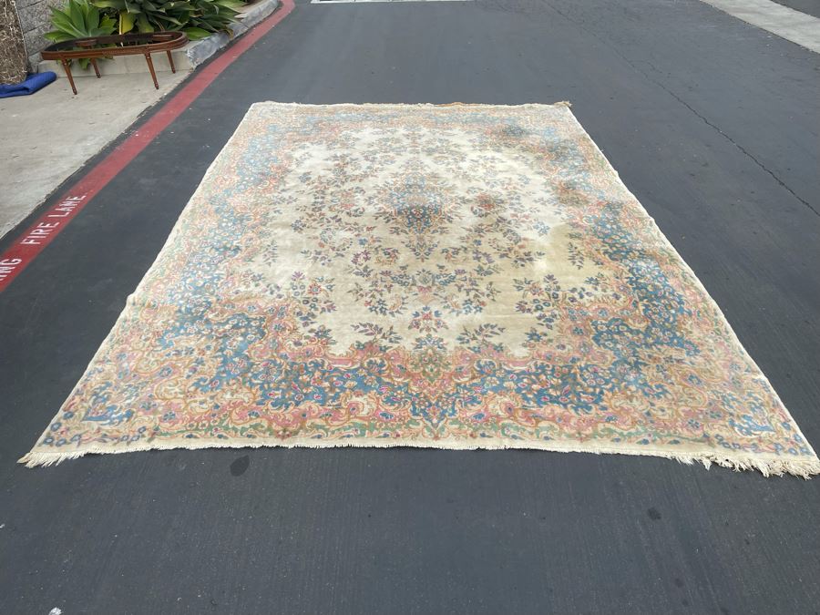 Large Hand Knotted Wool Area Rug 105' X 152'